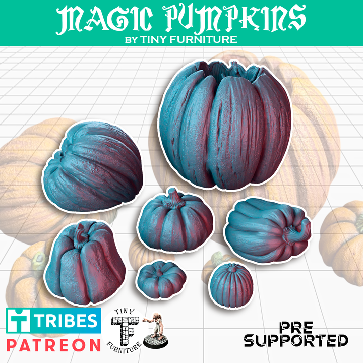 3D Printable Magic Pumpkins by Tiny Furniture